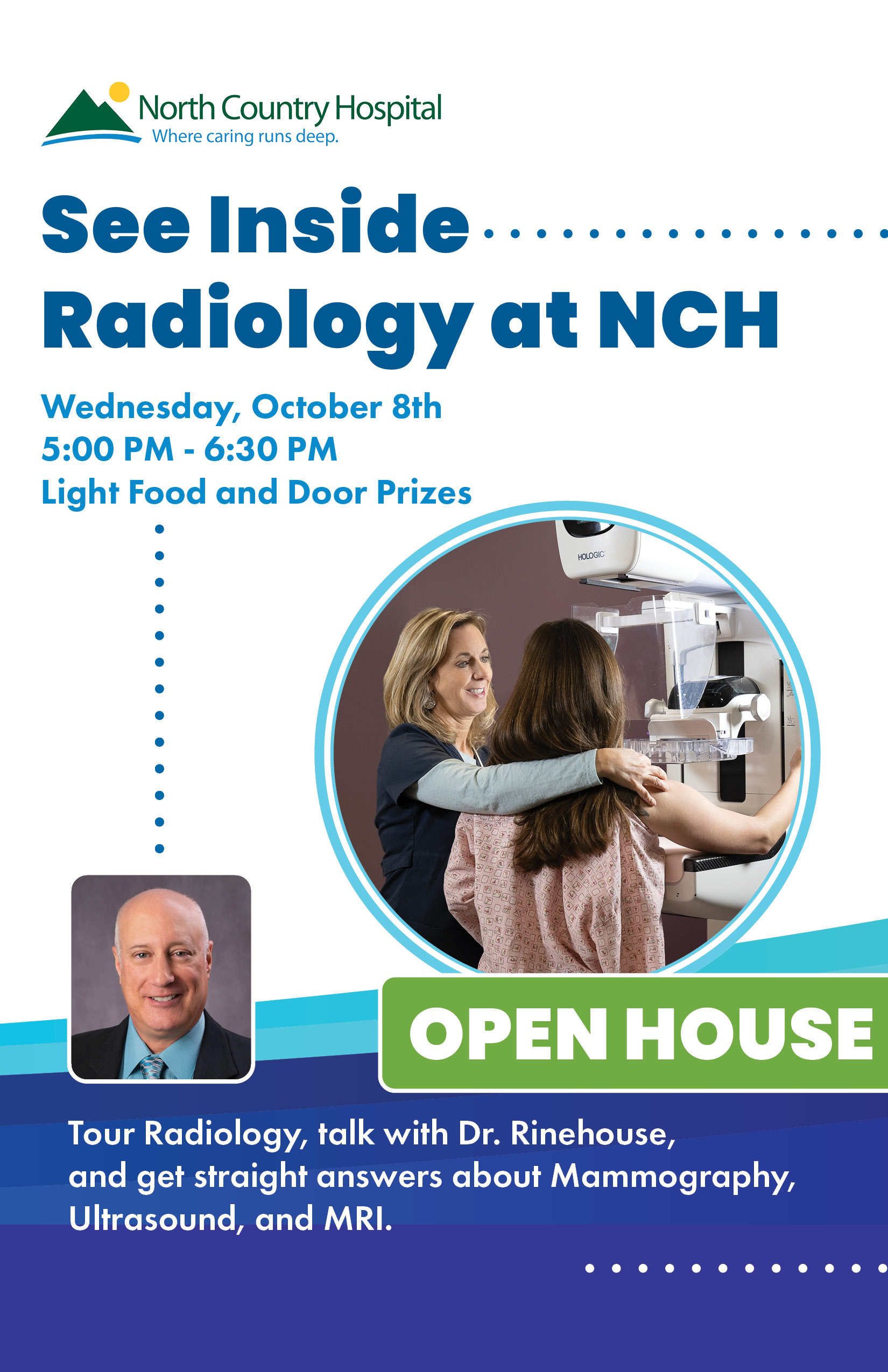 See Inside Radiology at NCH – OPEN HOUSE - North Country Hospital